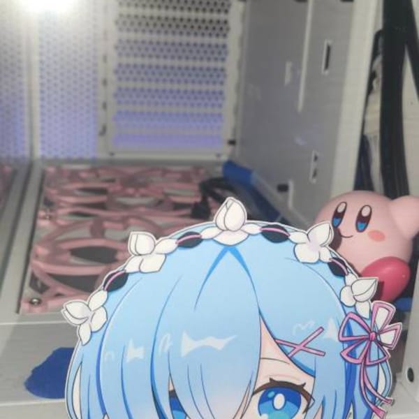 Rem Peeker Holographic Sticker | Rem Stickers Peekers Computer Decals ...
