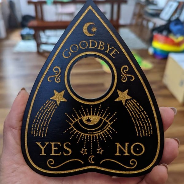 Ouija Planchette - YES - NO - Goodbye - Wooden, Occult, Divination, for ...