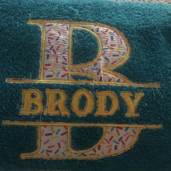 SPLIT Applique' Font MONOGRAM Embroidery Font Design Split Applique ...