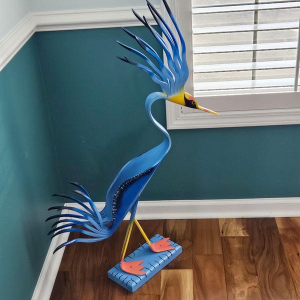 I Feel so Blue Pelican With Feet Spikes - Etsy