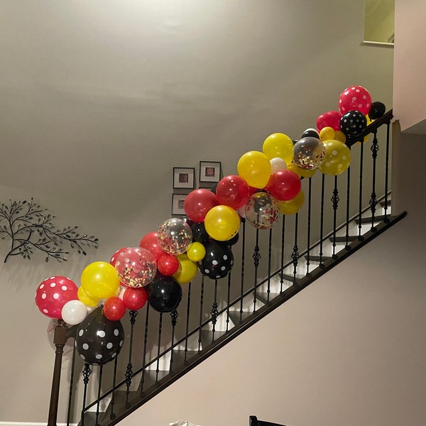 Mickey Mouse Birthday Decorations: Balloon Arch Garland Kit - Etsy