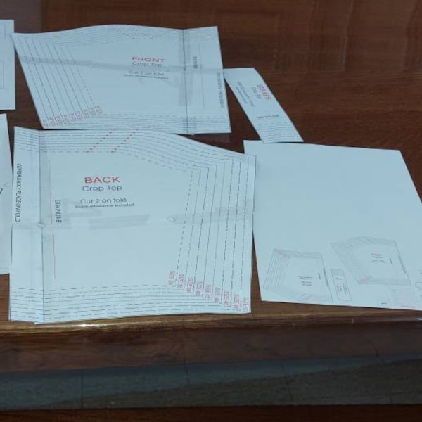 SEWING Bustier Pattern, Women Pdf Sewing Pattern, Pack 7 Size XS 3XL ...