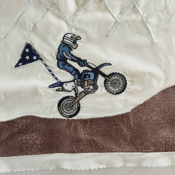 Motocross Rider - Machine Embroidery Design. Dirt Bike Embroidery ...