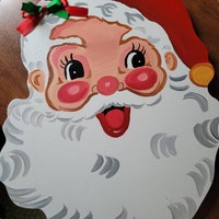 Santa Photo Prop Santa Face Hole Elf Face in Hole Santa - Etsy Canada