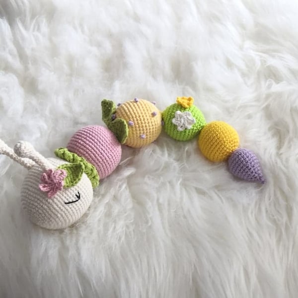 Caterpillar Daisy Amigurumi Crochet Pattern PDF | Playful DIY Toy ...