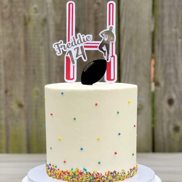 Rugby Cake Topper - Personalised | American Football | England Rugby ...