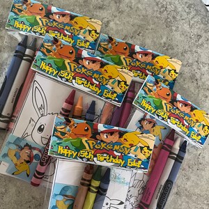 Choose Your Theme Party Favor Coloring Packets any Theme - Etsy