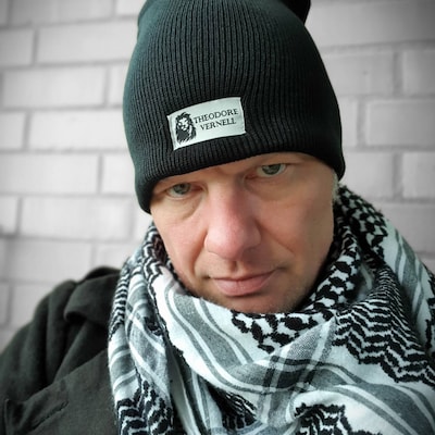 Satin Lined Beanies for Locs & Long Hair Blue / Skull Cap / Beanie Hat ...