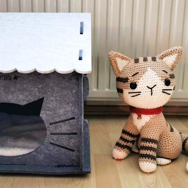 Tabby Cat Crochet Pattern | Amigurumi Ginger Kitty - Etsy