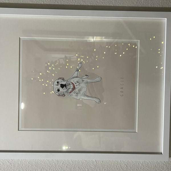 Sheepadoodle Illustration / Doodle Dog Drawing / Pet Lovers Gift / Life ...