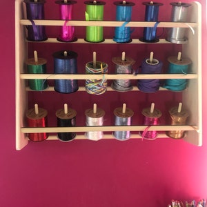 GSS Curling Ribbon Organizer Maxi Desk/wall Unit. Holds 18 Large Spools ...