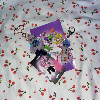 Stocking Anarchy PSG Summer Holographic Anime Sticker - Etsy