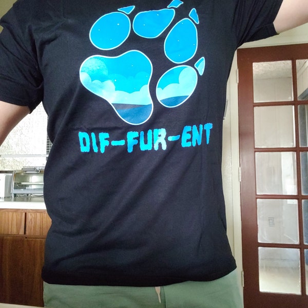 Dif-fur-ent Furry Fursona T Shirt Women Men Boys Girls / Hoodie ...