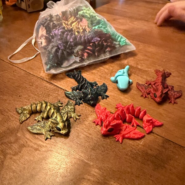 3D Printed Marine Animal Toy Bundle, Colorful Fidget and Sensory Aids ...