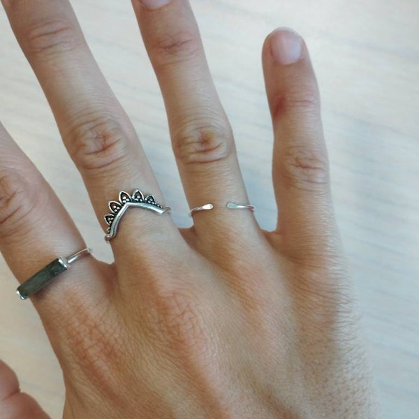Thin Minimalist Simple Ring, 14k Gold Filled and Sterling Silver · Tiny ...