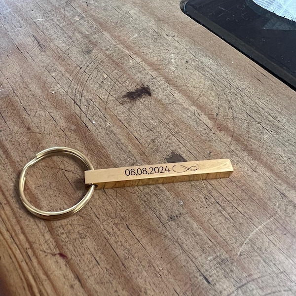 Personalised Bar Keychain Engraved Keyring Personalised Bar Keyring ...