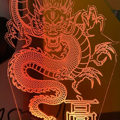 Light up Dragon, Custom Engraved Night Light, Personalized Free, 16 ...