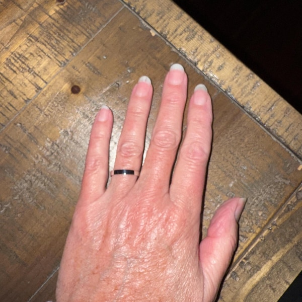 7mm Solid Gold Men's Wedding Band • BEVELED • ICE MATTE • 10k 14k 18k ...