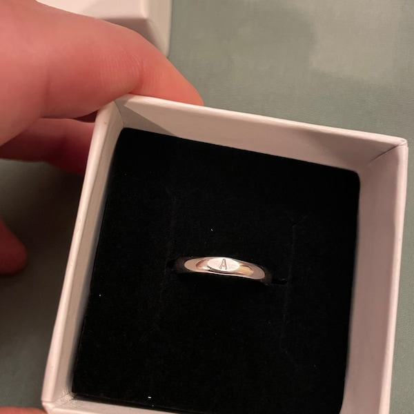 Pinky Initial Ring, Personalized Signet Ring, Custom Pinky Ring, Gold ...