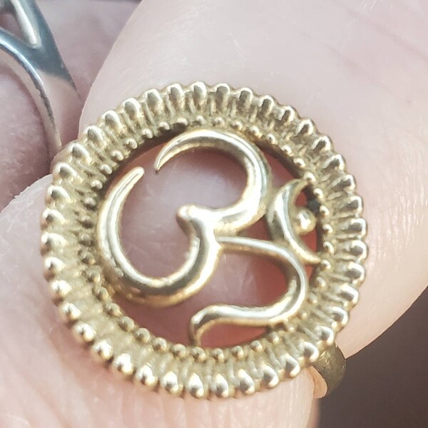 Handmade Brass Om Ring, Hindu Yoga Jewelry - Etsy