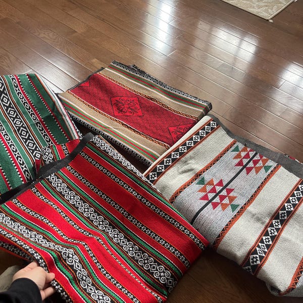 Bedouin/al Sadu Fabric Made in Jordan | Used as Tablecloth, Blanket ...