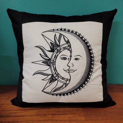 Sun Moon Machine Embroidery Design Sun and Moon Embroidery Design Moon ...