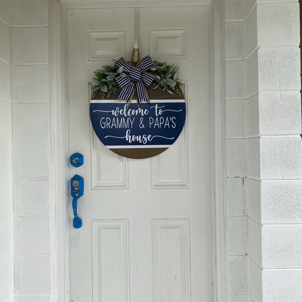 Front Door Decor Funny Door Sign Welcome Just Kidding Please Go Home ...