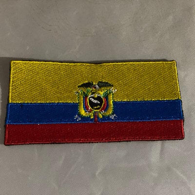 Ecuador Flag Machine Embroidery Design, 2.5x2.5, 4x4 & 5x7 Hoop Flag ...