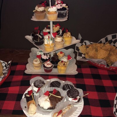 Hatchet Toppers 12 Ax / Axe Cake Picks, Woodland Lumberjack Camping ...