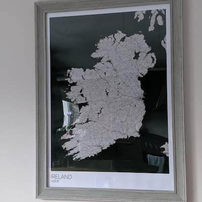 Ireland Map Print Many Colours Fast Delivery Scandi // Vintage // Retro ...