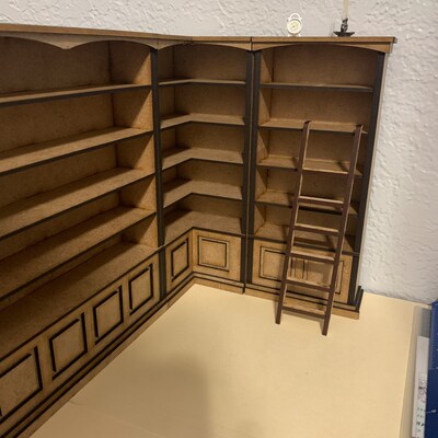 1:12 Scale Dollshouse Library Style Bookcases/shop Shelving - Etsy