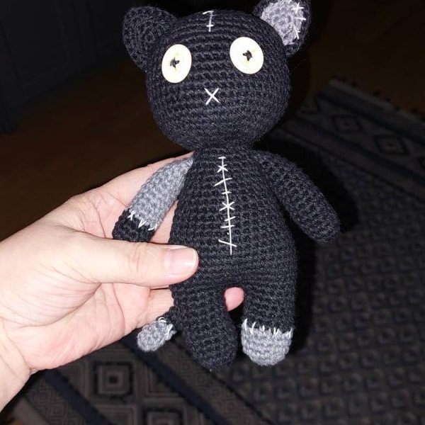 Voodoo Cat CROCHET PATTERN / Crochet Cat PDF English Pattern / Voodoo ...