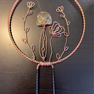 Twisted Copper Flamingo Hoop Trellis Hoya Trellis Circle Trellis ...