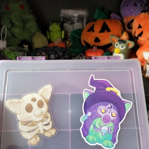Halloween Skeleton Furby Sticker 90s Aesthetic - Etsy