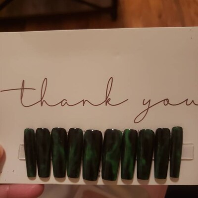 Shego Press on Nail Set - Etsy