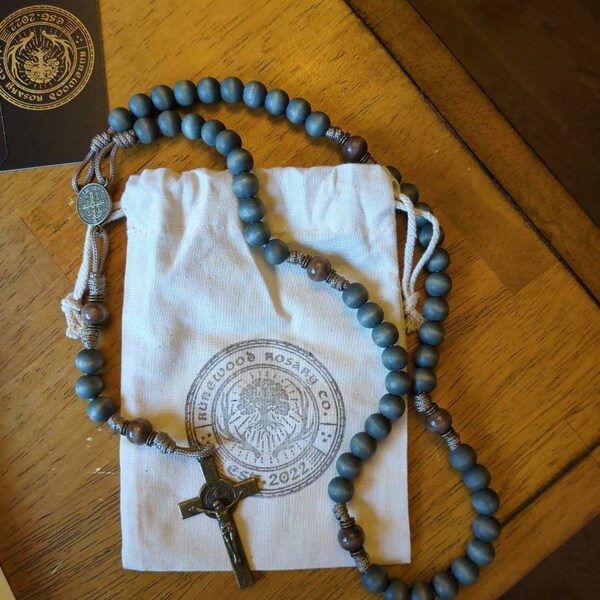 Road to Damascus Catholic Rosary for Men With Exclusive Wood Beads ...