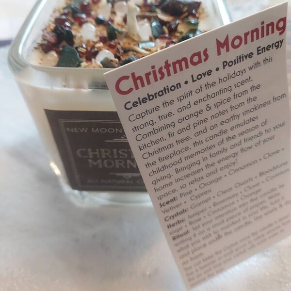 Christmas Morning Candles - Holiday Crystal Candle - Christmas Candle ...