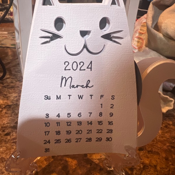 Cute Cat Lover Calendar 2025 - Etsy