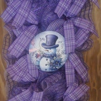 Peach Roses, Peach Snowman Sign Winter Sign, Peach Christmas, Wreath ...