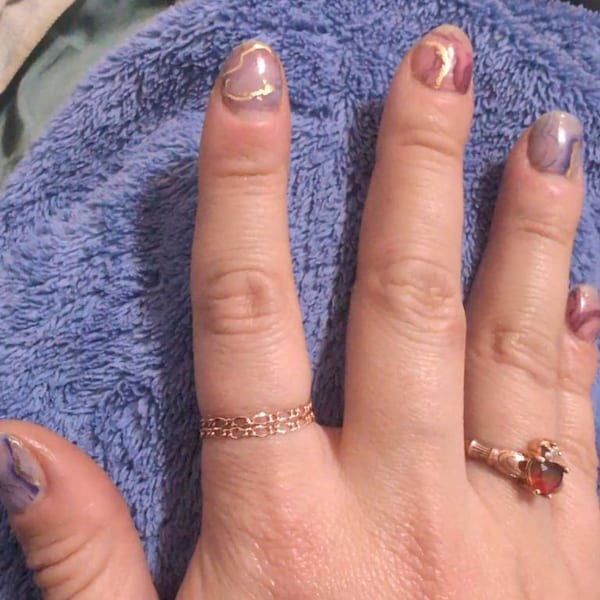 Permanent Cutting Gold Ring 16K Gold Plated Permanent Rings Gift for ...