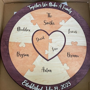 Unity or Family Puzzle, Blended Family, Unity Alternative, Wedding ...