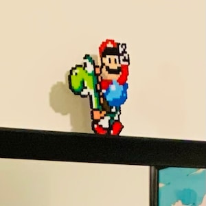 Super Mario Climbing Flagpole Video Game Decor Desk Plant - Etsy