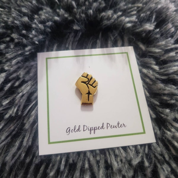 Civil Rights Gold Dipped Pewter Lapel Pin- CC653G- Civil Rights, Black ...
