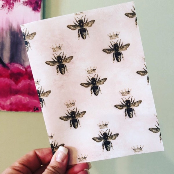 Honeybee Ephemera Digital Paper, Vintage Textures, Old Newspaper ...