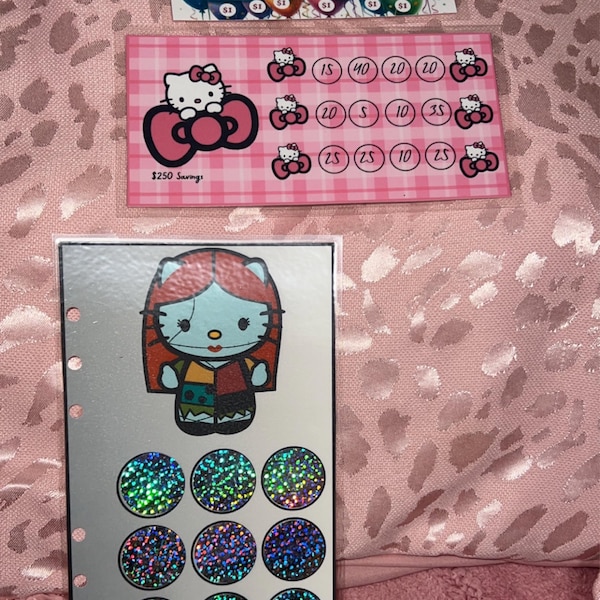 KITTY hello Kitty ENVELOPE Savings Challenge Laminated Savings ...