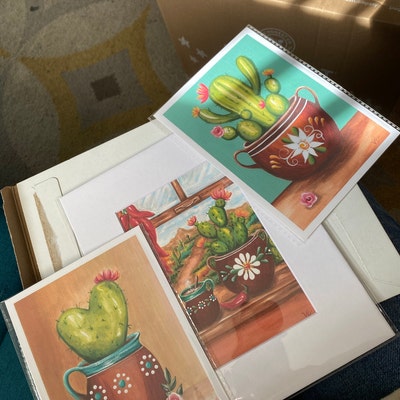 Heart Shaped Nopal Art Print - Etsy