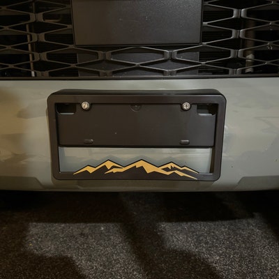 White Cap Mountain Plastic License Plate Frame - Etsy