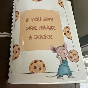 If You Give Your Teacher a Cookie, Printable Gift Card Book, Boy ...