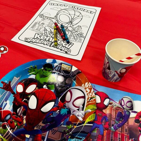 Spidey and His Amazing Friends Coloring Pages, Custom Name Spiderman ...