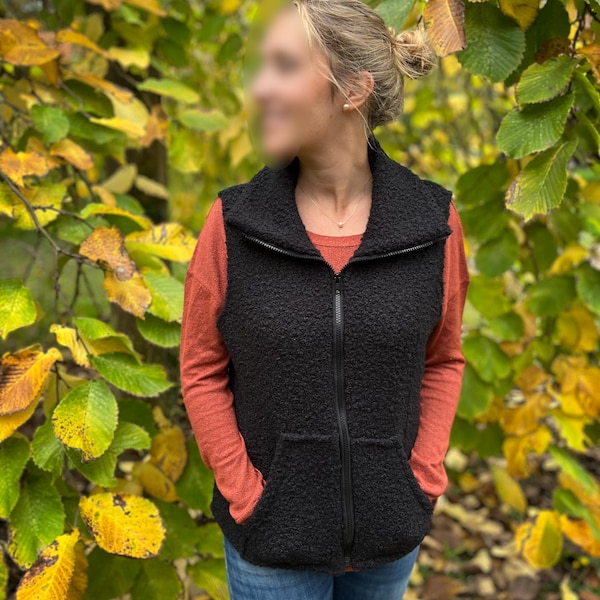 Teddy Vest Pattern | Sewing Patterns | Women Pattern | Jacket Pattern ...